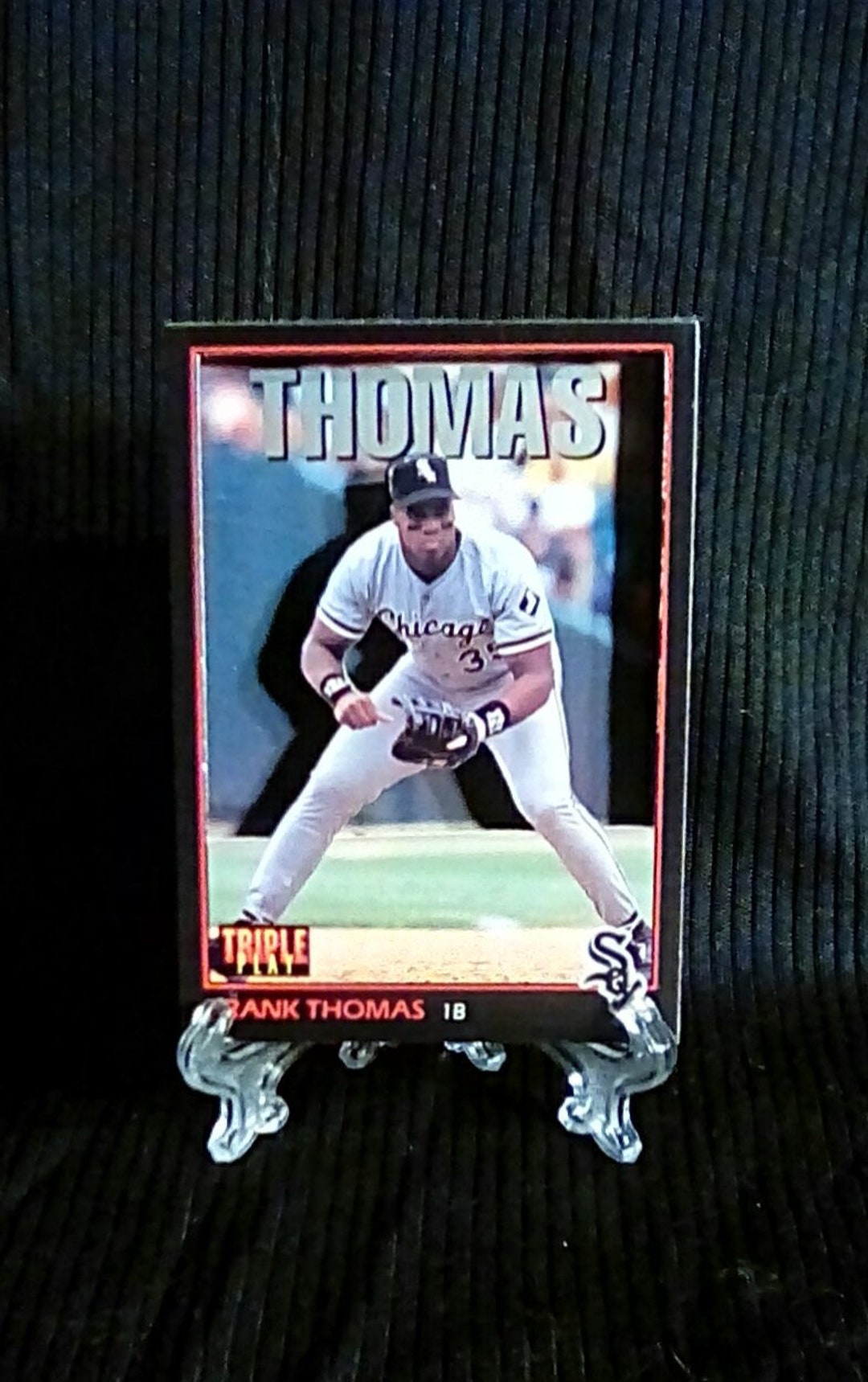 Awesome 3D Baseball Card of Chicago White Sox Hall of Fame First ...