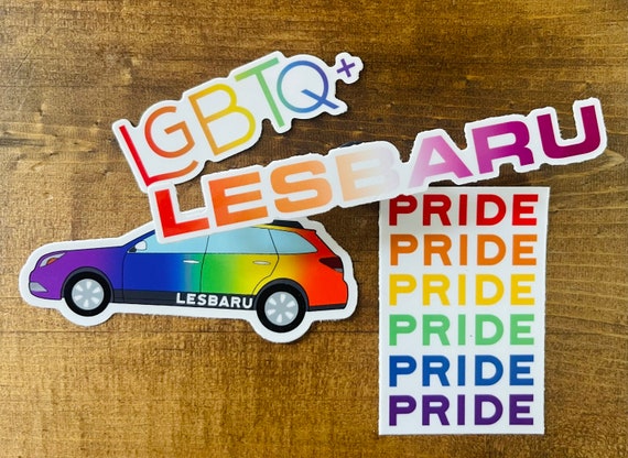 Lesbaru Pride Vinyl Sticker - Etsy