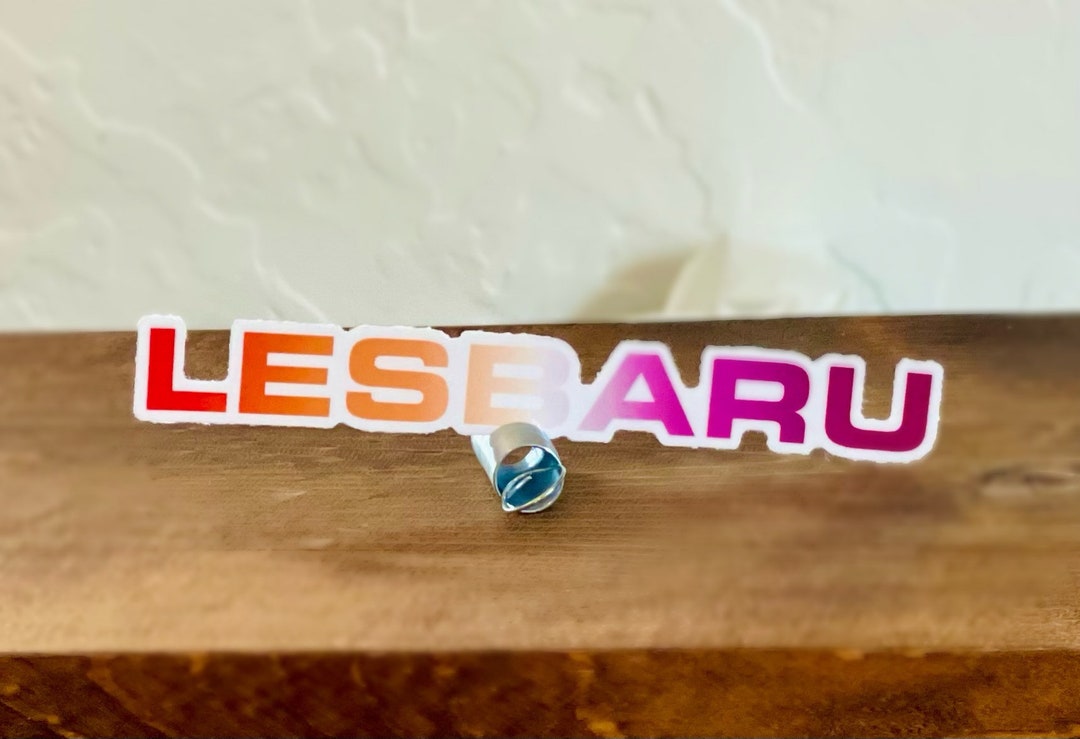 Lesbaru Pride Vinyl Sticker - Etsy