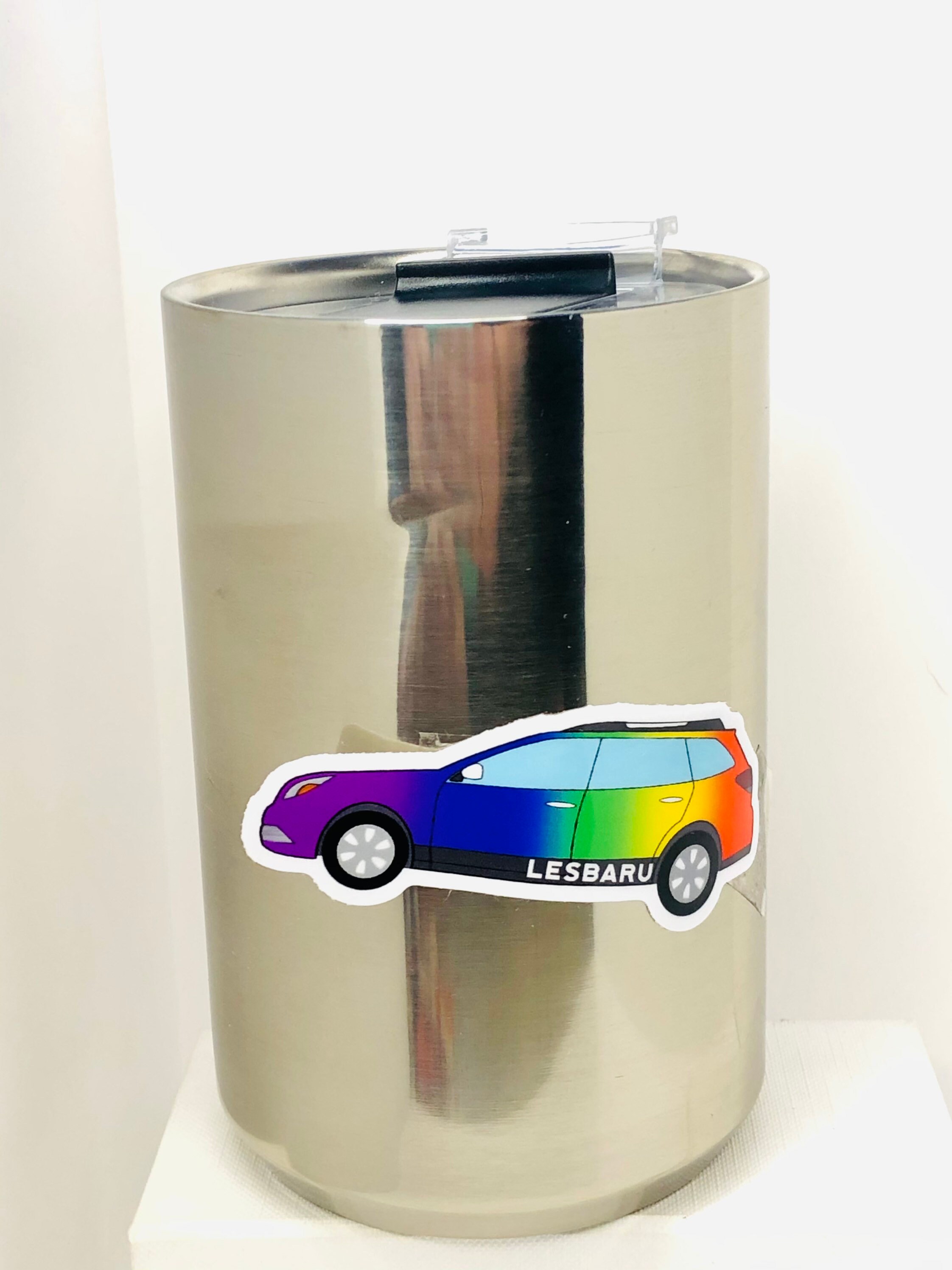 Lesbaru Rainbow Vinyl Sticker - Etsy