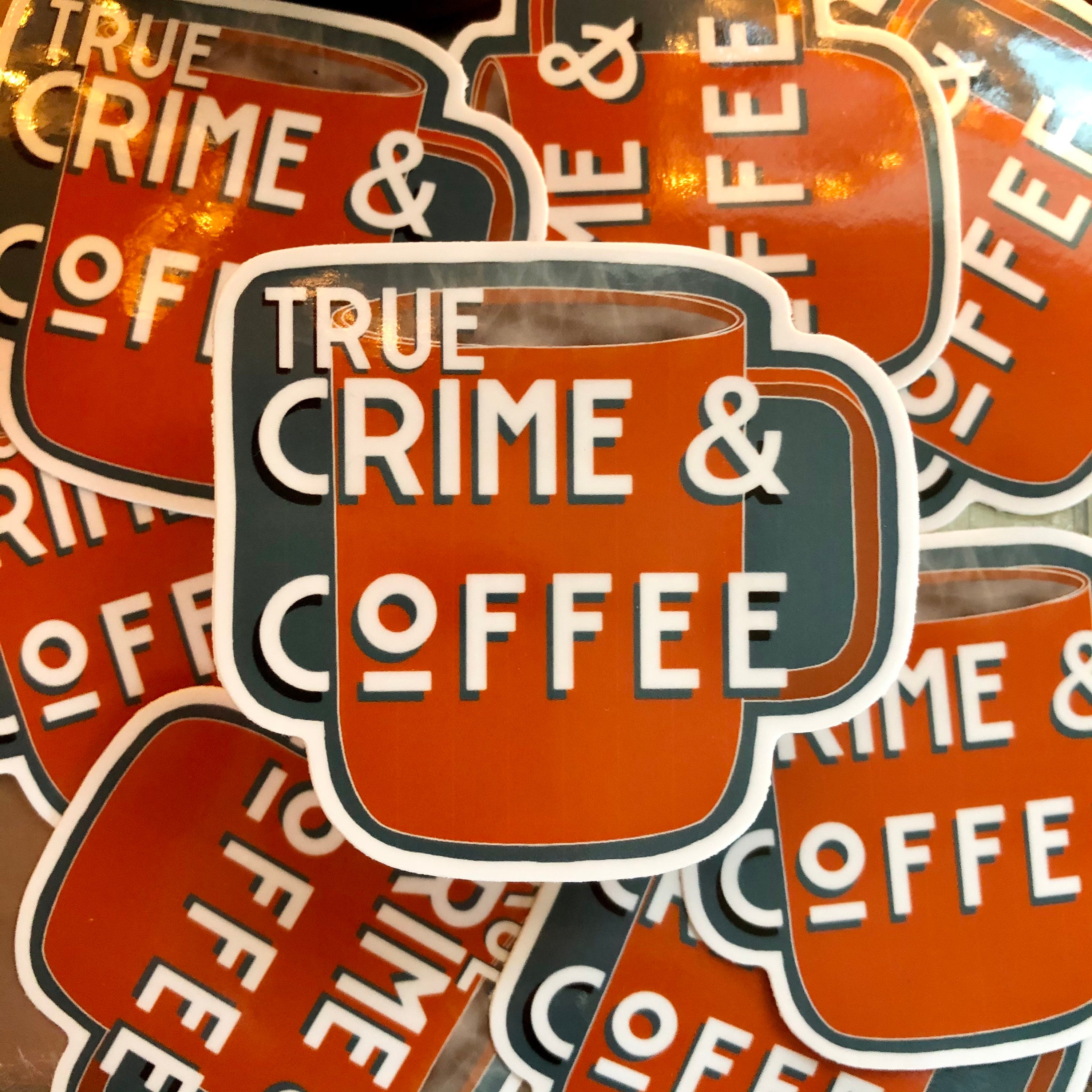 True Crime & Coffee Vinyl Sticker - Etsy UK