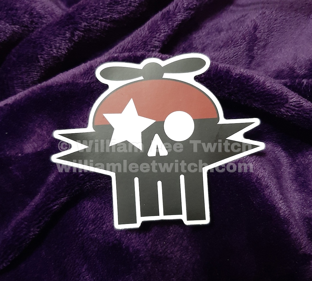 Skull Beanie Vinyl Sticker - Etsy