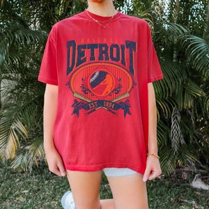 Comfort Colors Vintage Detroit Baseball Shirt • Detroit Baseball ...