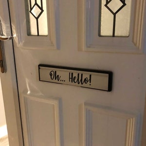 Oh Hello Letter Box Sticker - Vinyl Decal for Letterbox - Etsy