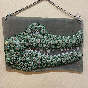 Alligator Bottle Cap Art - Etsy