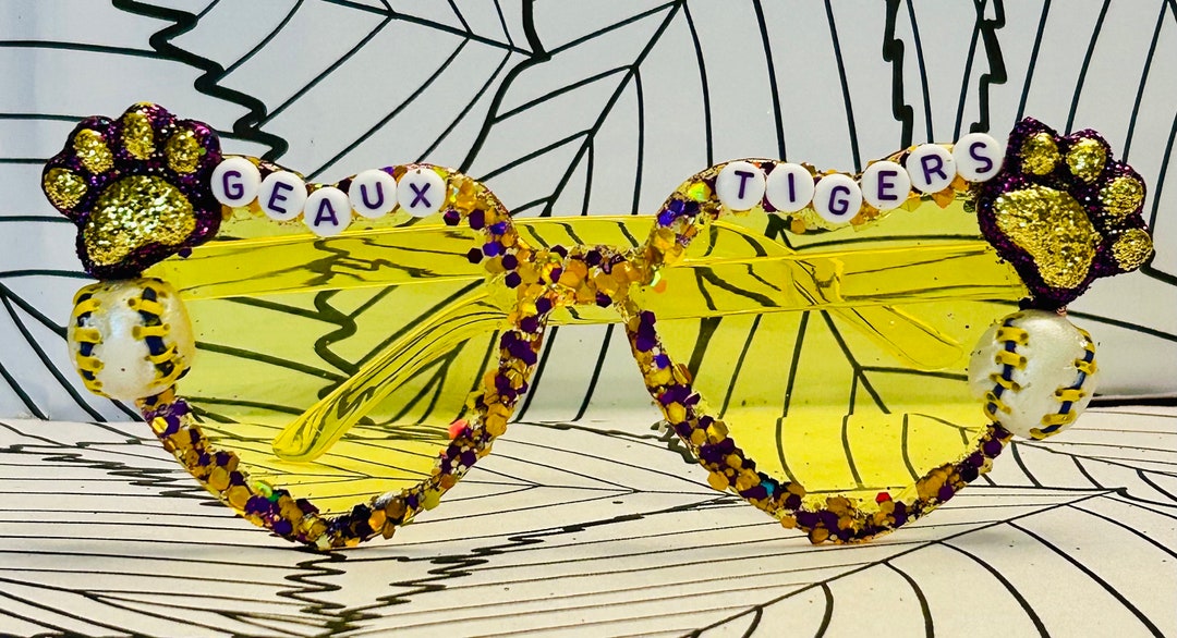 Geaux Tigas! LSU Baseball Tailgate Sunglasses - Etsy