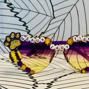 Geaux Lady Tigas! LSU Softball Tailgate Sunglasses - Etsy
