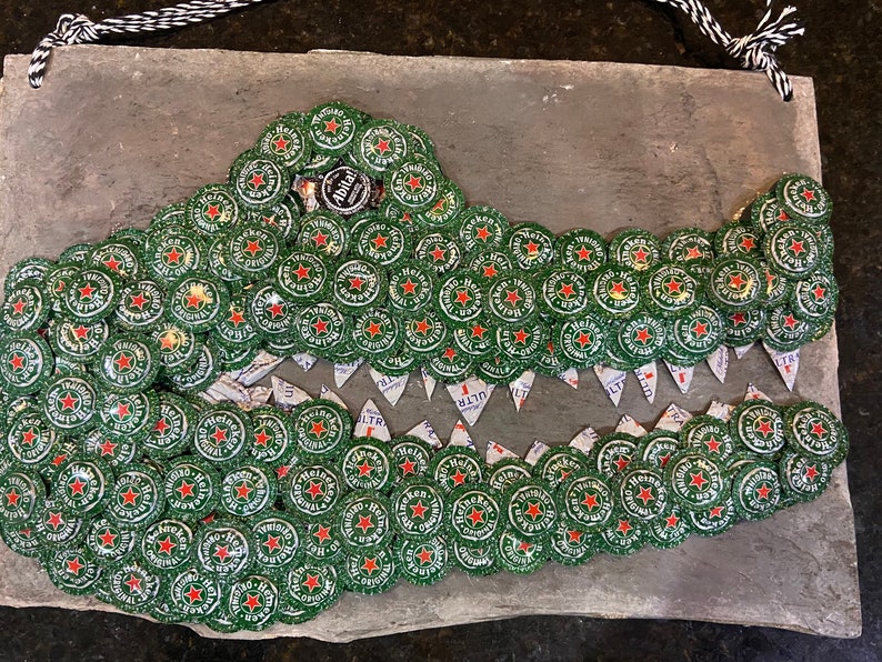 Alligator Bottle Cap Art - Etsy