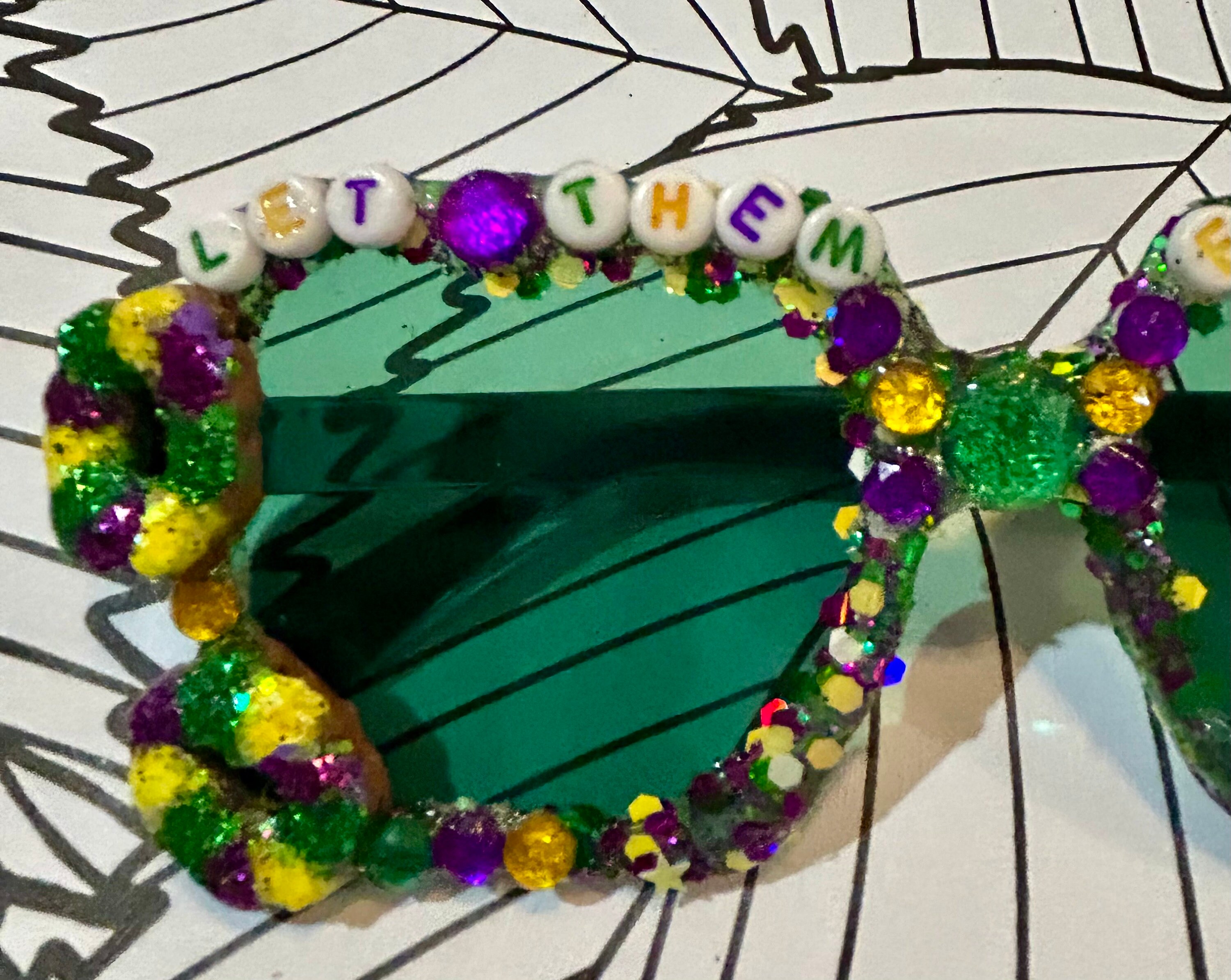 Mardi Gras Let Them Eat Cake King Cake Sunglasses - Etsy