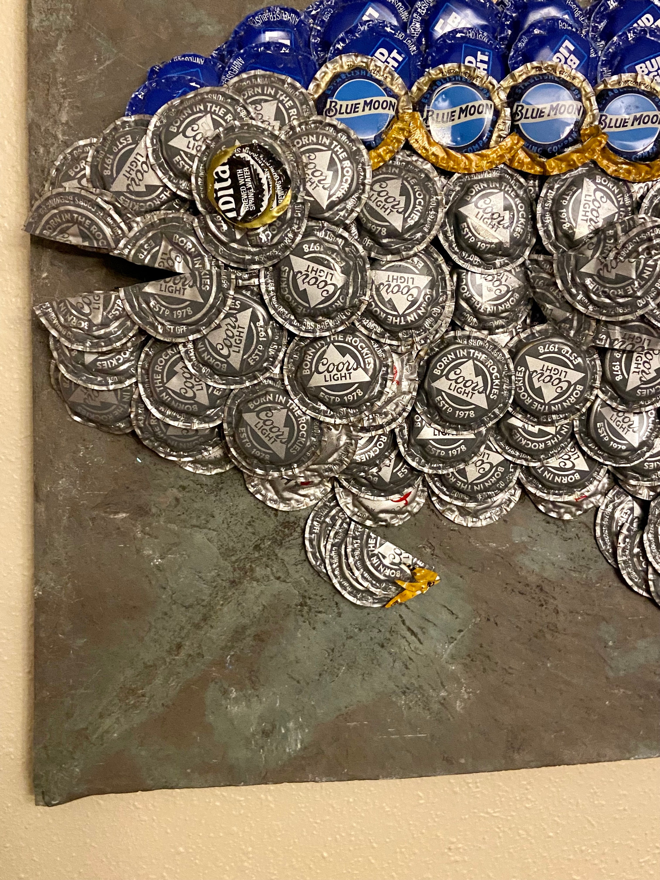 Yellow Fin Tuna Bottle Cap Art - Etsy