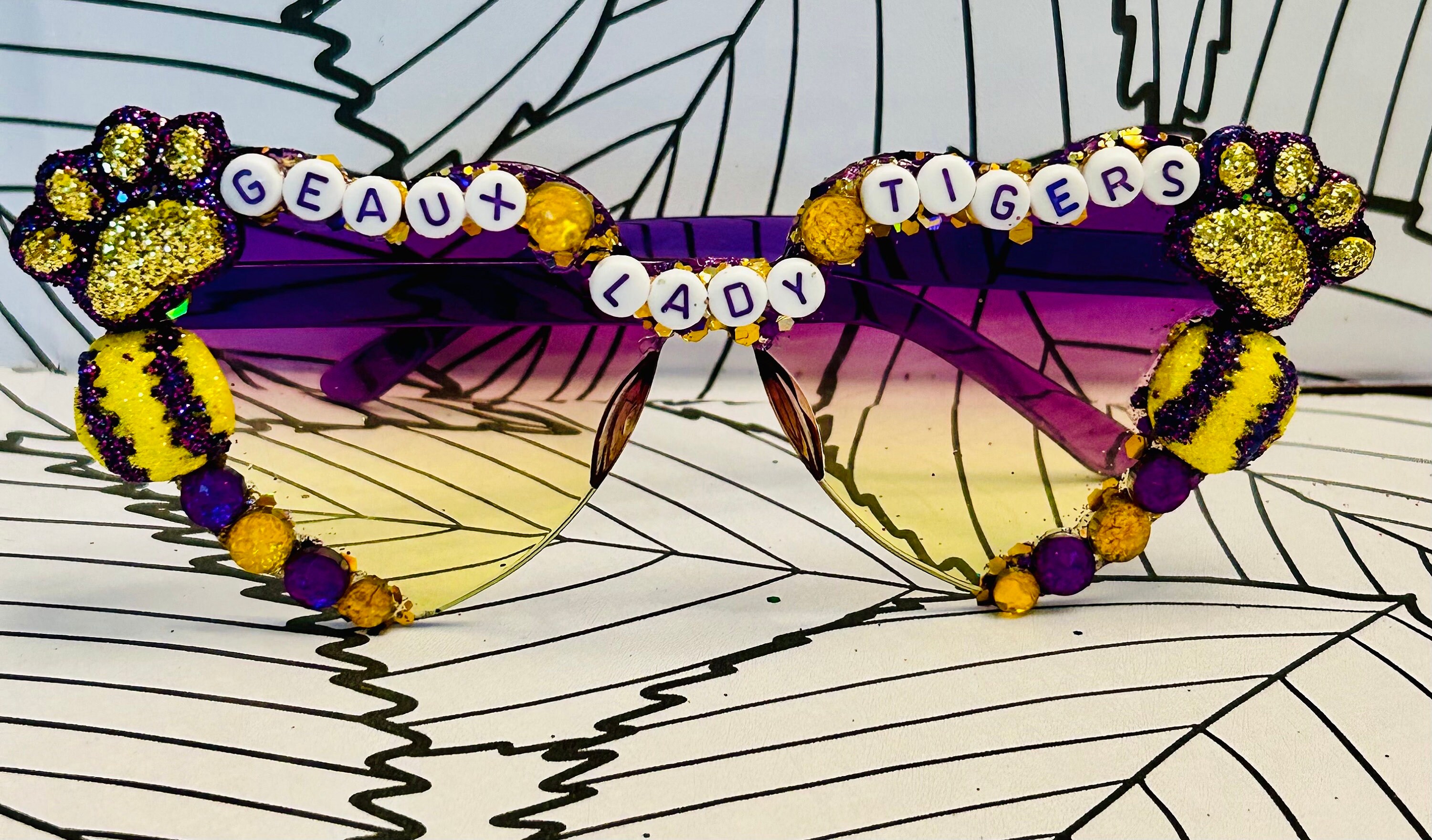 Geaux Lady Tigas! LSU Softball Tailgate Sunglasses - Etsy