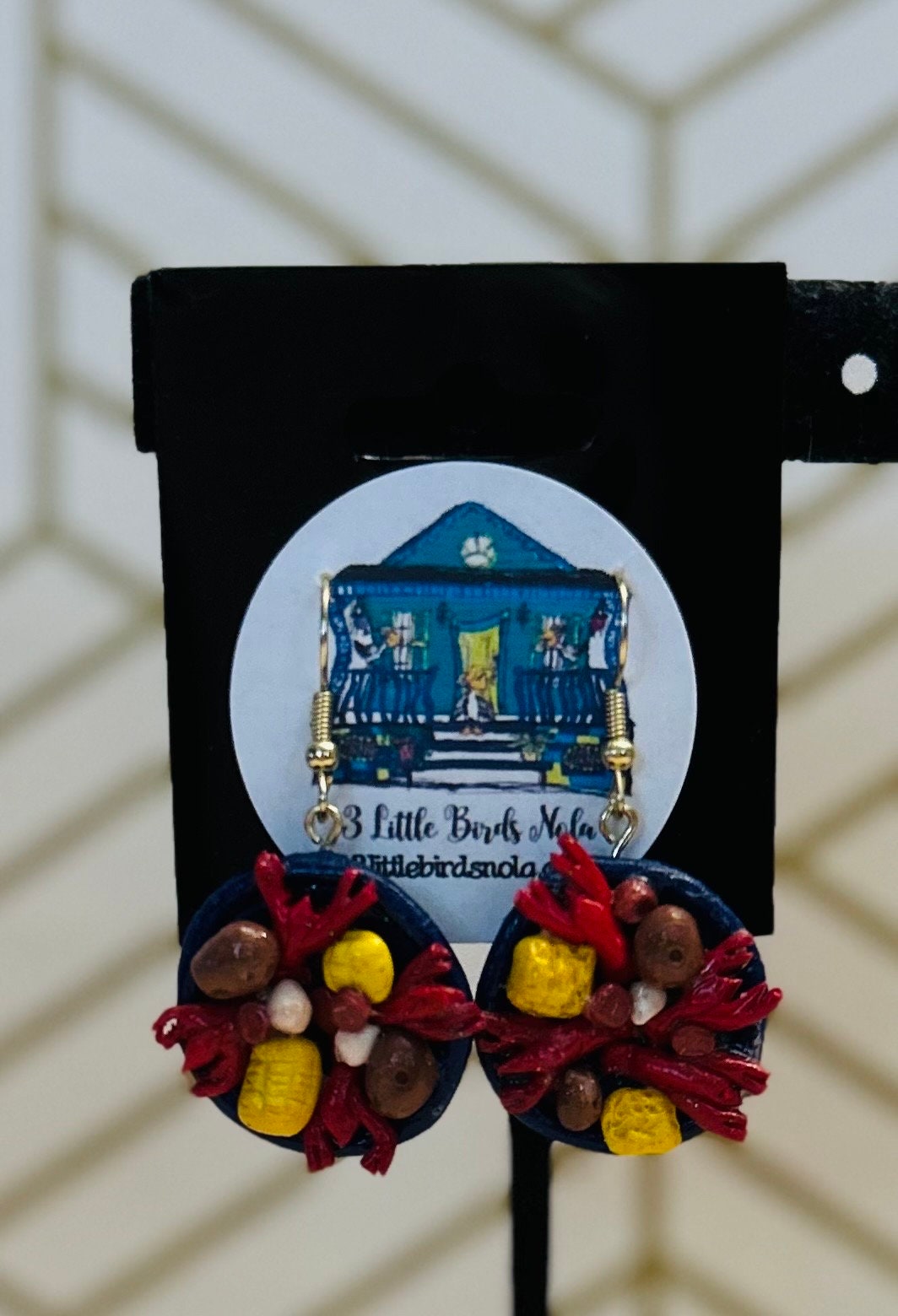 Crawfish Tray With All the Fixings Earrings - Etsy