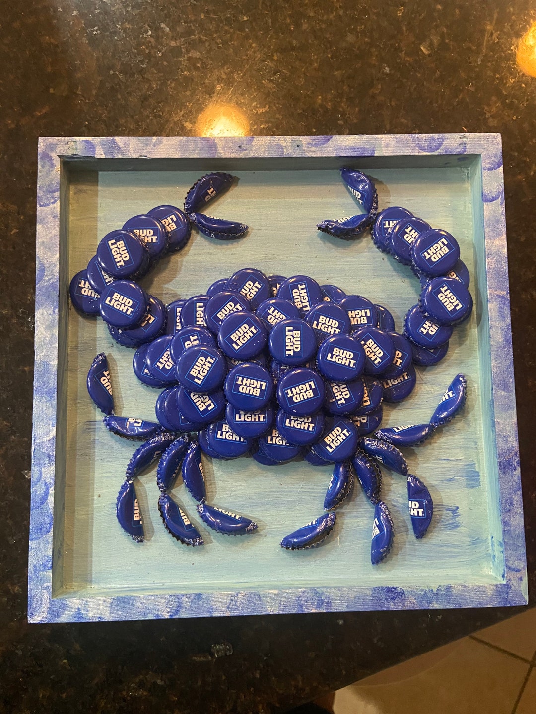 Blue Bottle Cap Crab - Etsy