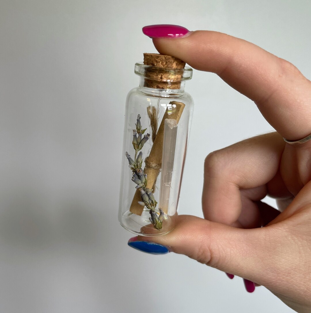 Wishing Jar - Glass Bottle for Wishes - Comes With Crystal of Your ...