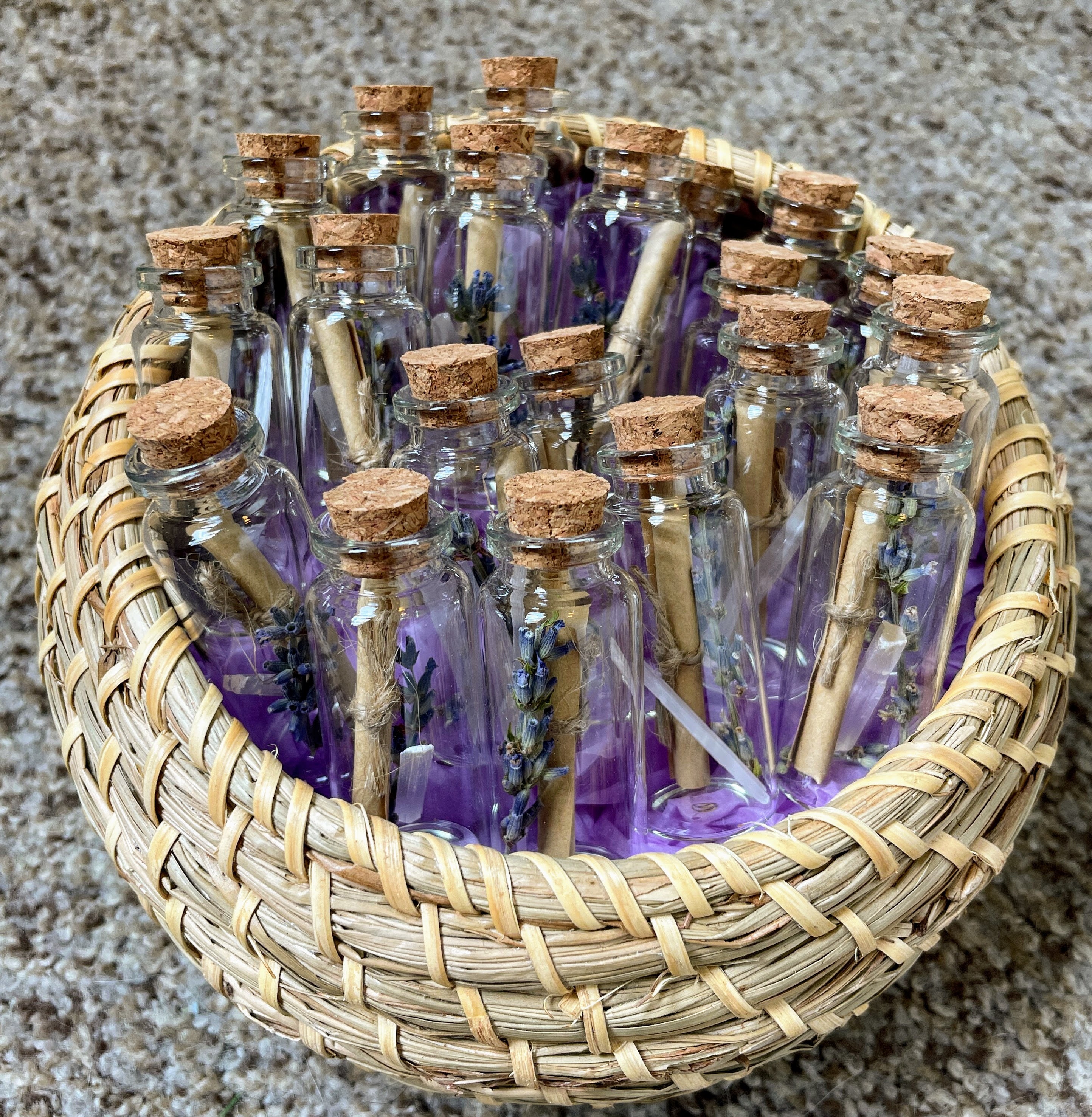 Wishing Jar Glass bottle for wishes Comes with Lavender | Etsy