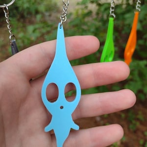 Ghost Pikmin Keychain Garden Spirit Charm Bag Accessory - Etsy