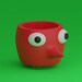 Red Pikmin Planter Pot 3D Model - Etsy