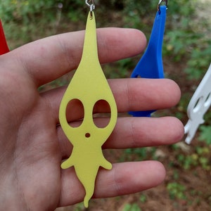 Ghost Pikmin Keychain Garden Spirit Charm Bag Accessory - Etsy