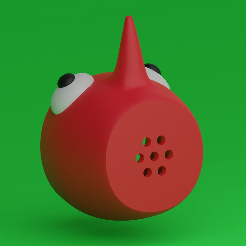 Red Pikmin Planter Pot 3D Model - Etsy