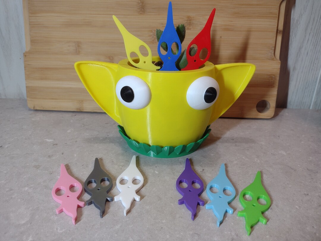 Ghost Pikmin Plant Stakes Planter Buddies Garden Spirit Pot Stick - Etsy