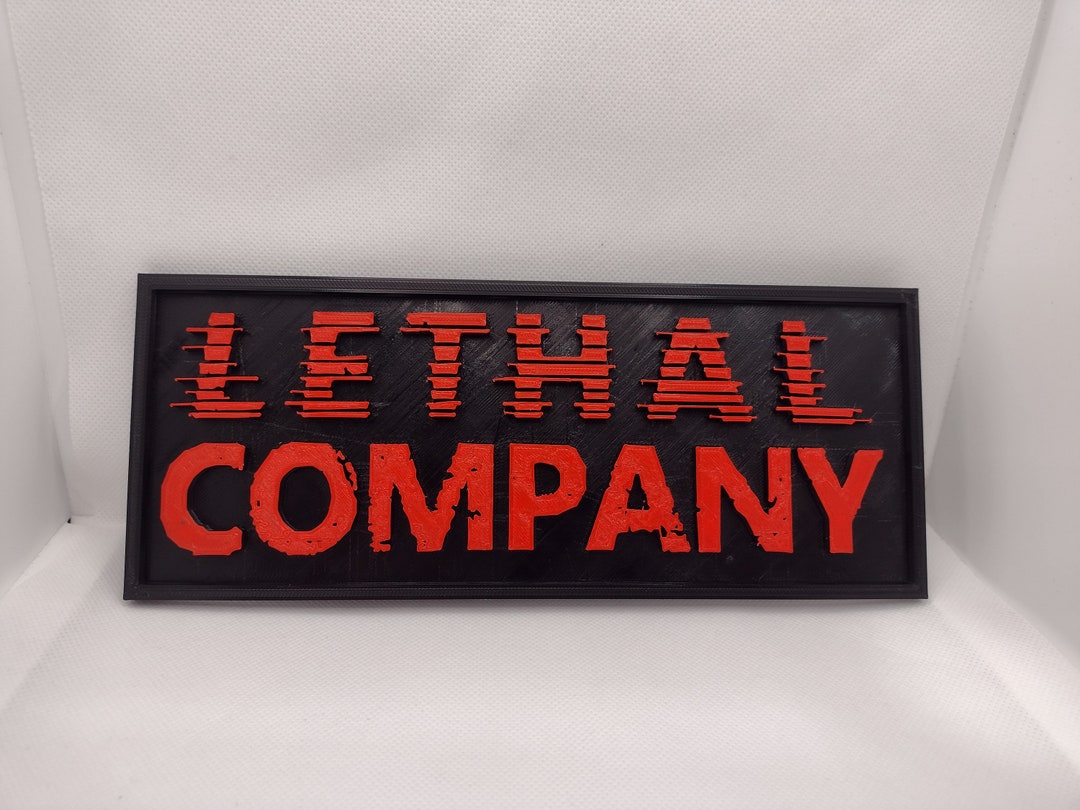 Lethal Company Sign Logo Gaming Desk Decoration Wall Art - Etsy