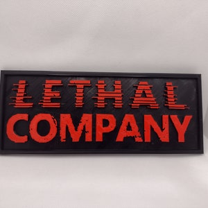 Lethal Company Sign Logo Gaming Desk Decoration Wall Art - Etsy