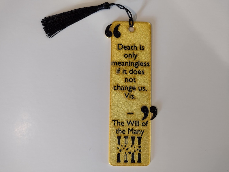 The Will of the Many Bookmark Quotes Gift for Book Lover Fantasy and ...