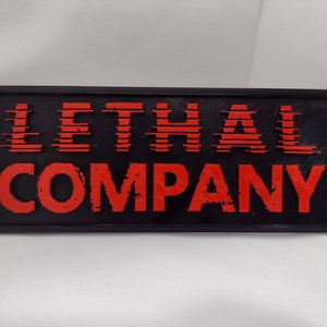 Lethal Company Sign Logo Gaming Desk Decoration Wall Art - Etsy