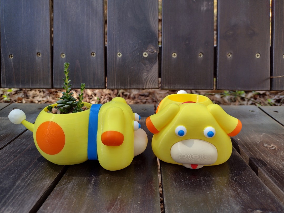 Oatchi Pikmin Planter Dog Plant Pot Succulent Container Garden Pen ...