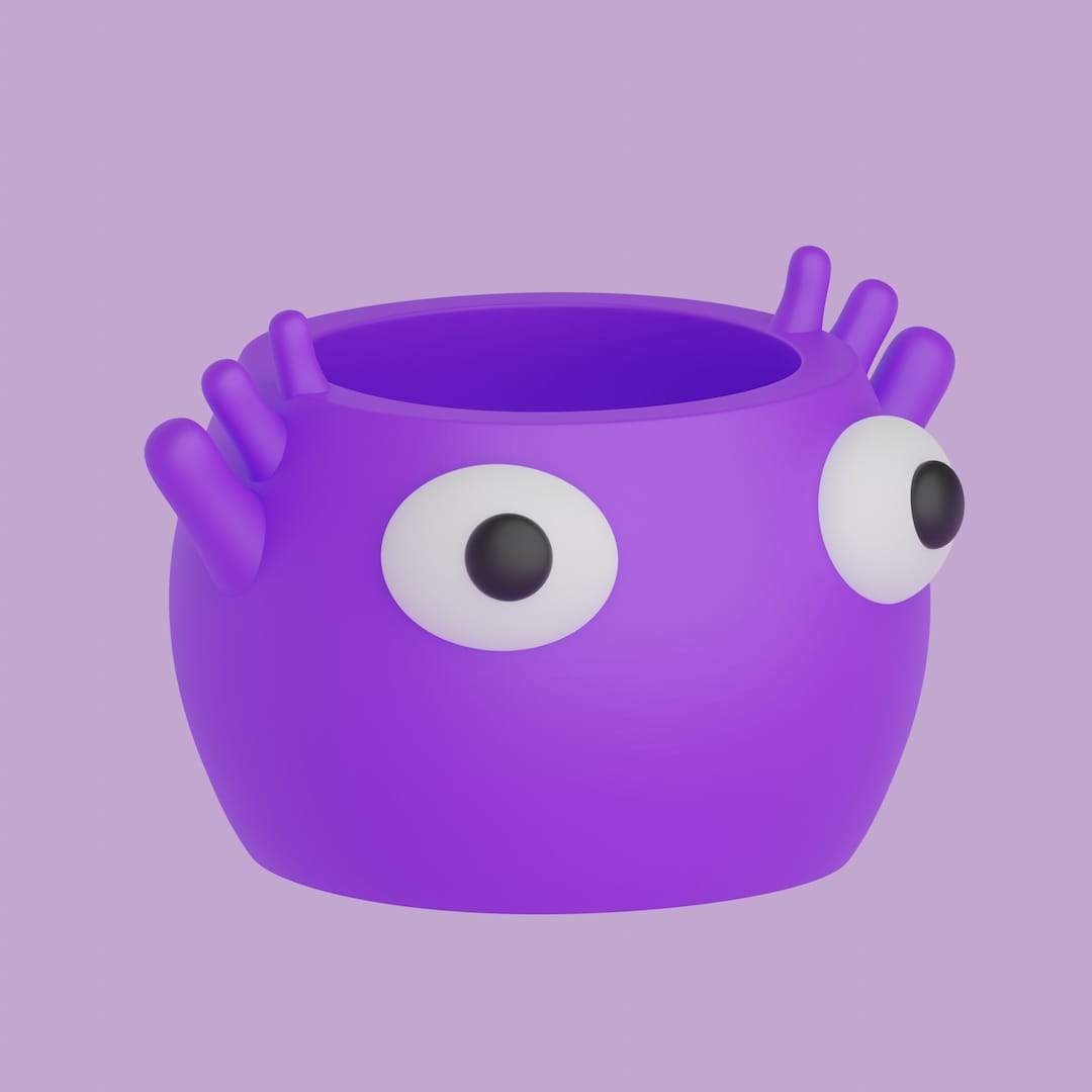 Purple Pikmin Planter 3D Model - Etsy
