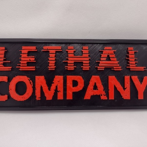 Lethal Company Sign Logo Gaming Desk Decoration Wall Art - Etsy