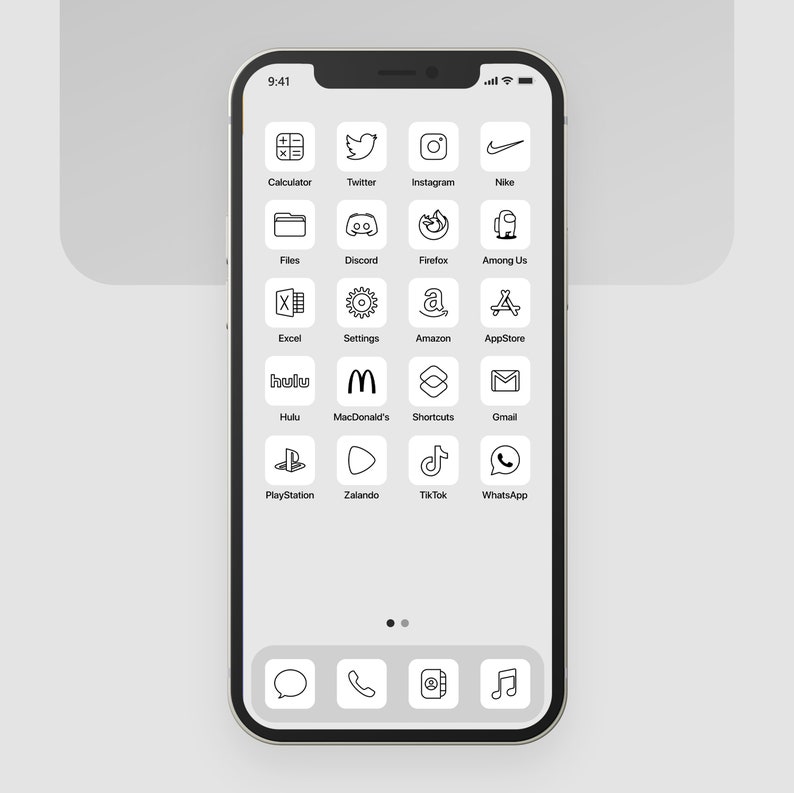 140+ Professional Ios Light Black and White Icon Set | iPhone App ...