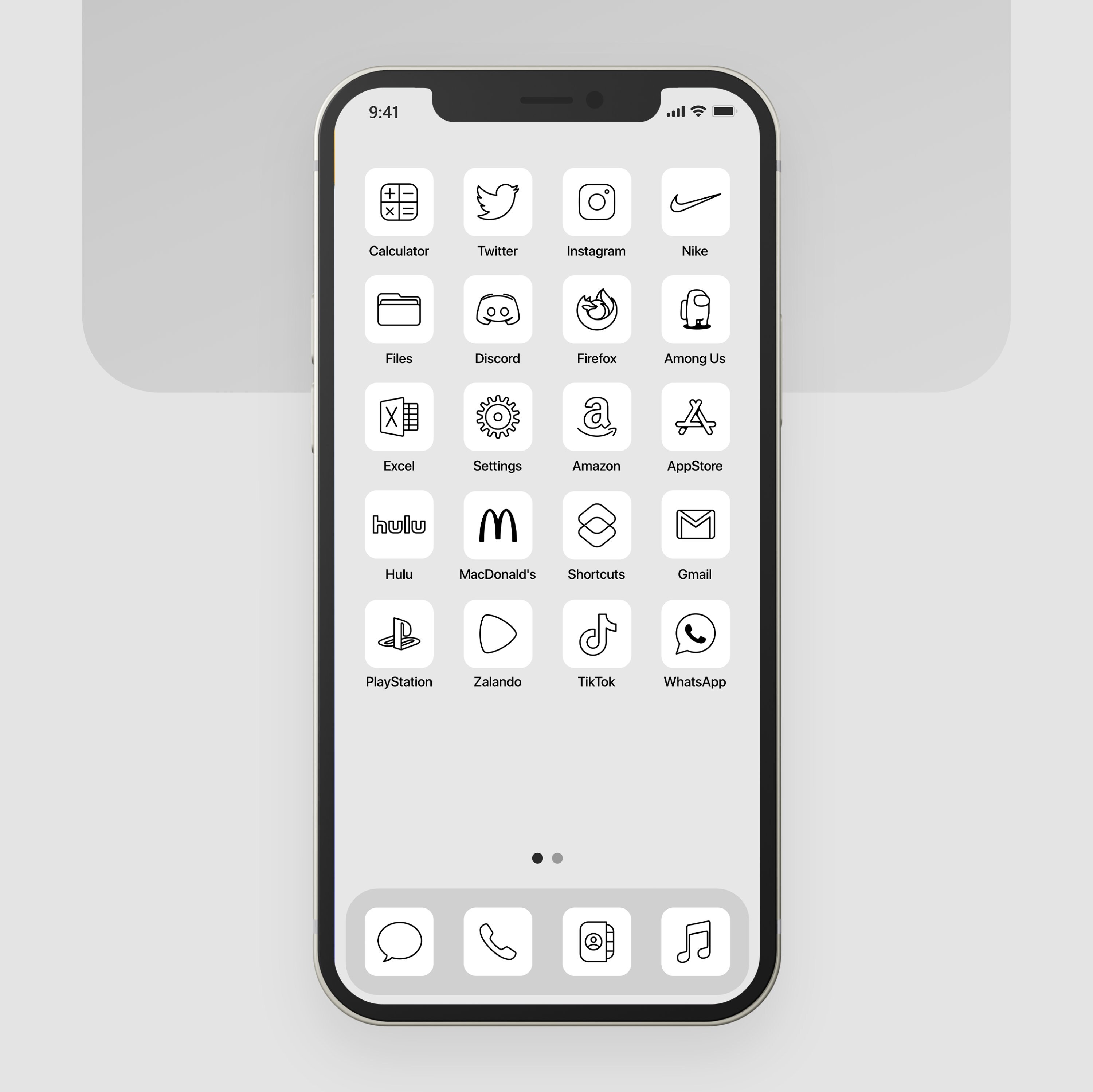 140+ Professional Ios Light Black and White Icon Set | iPhone App ...