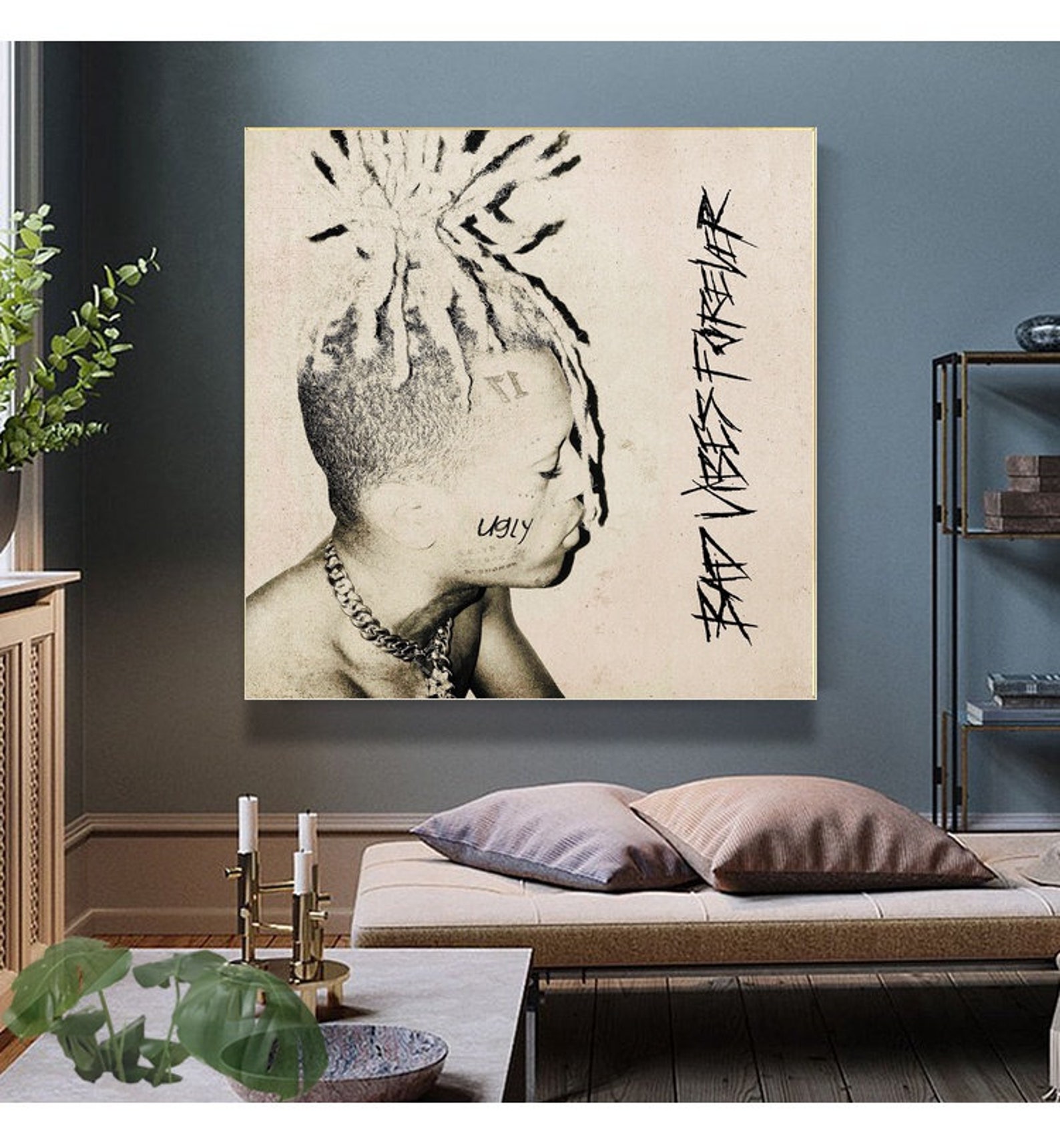Xxxtentacion Bad Vibes Forever Music Album Cover Canvas Poster Etsy
