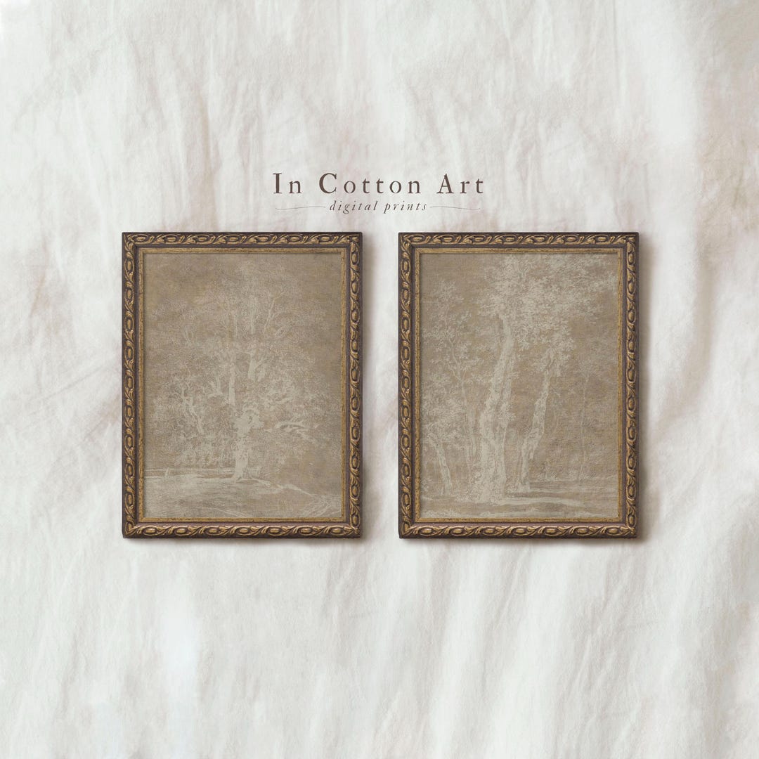 Abstract Moody Wall Art DIGITAL Download / Large Neutral Art Prints SET ...