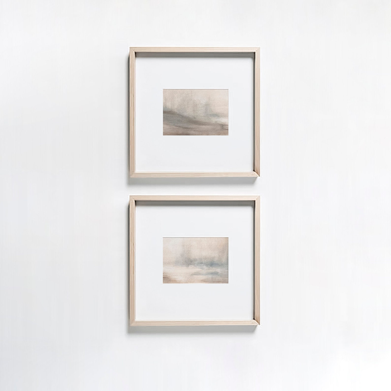 2 Piece Horizontal Prints Muted Wall Art Horizontal Set of 2 - Etsy