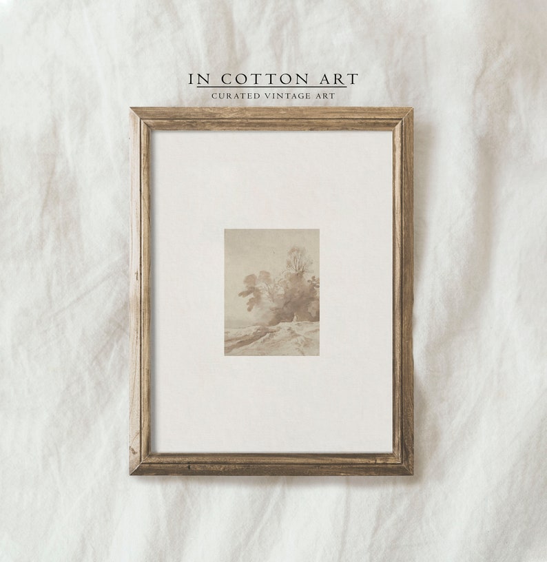 Vintage Sepia Landscape PRINTABLE / Minimalist Elegant Art - Etsy