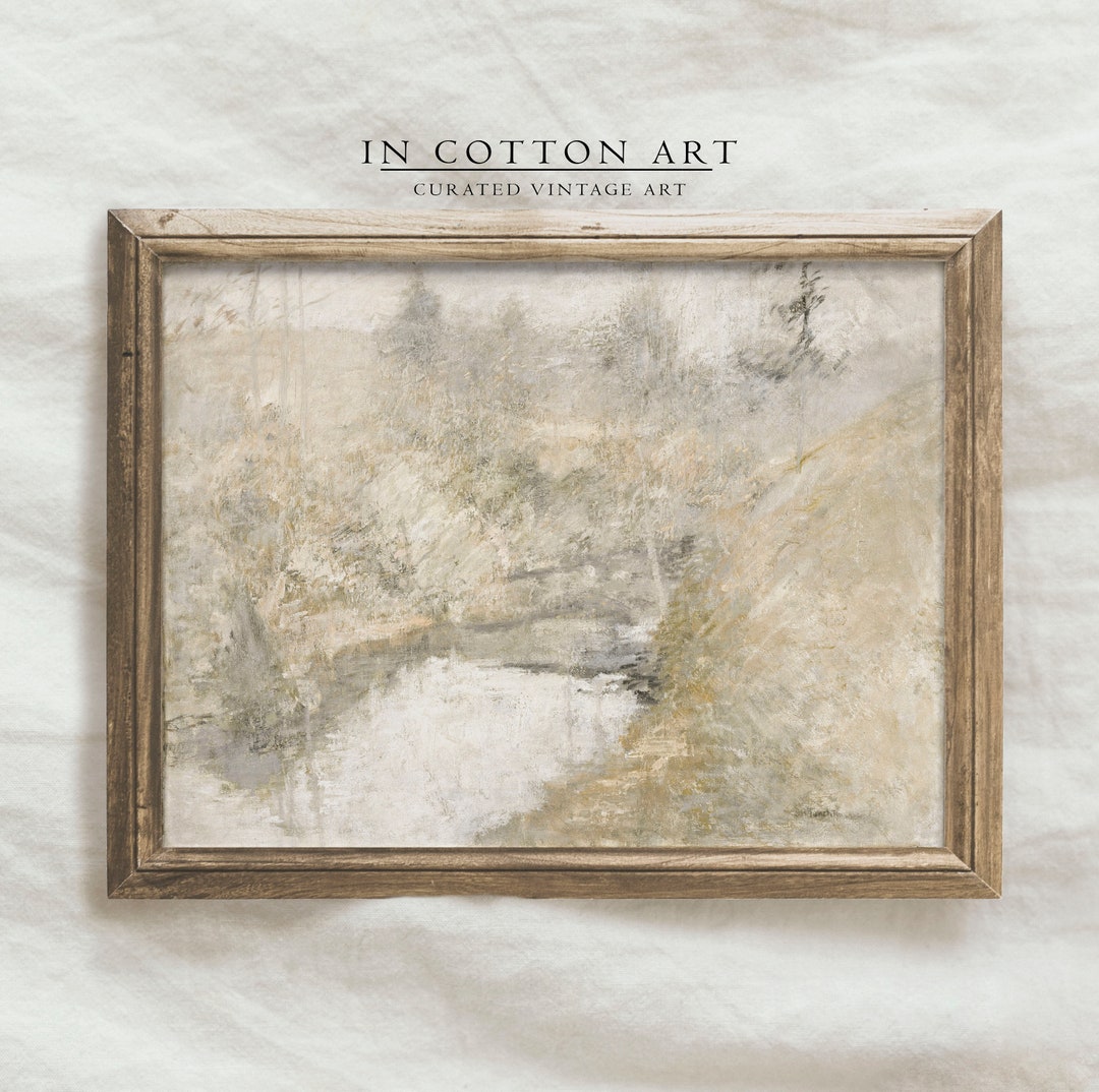 Abstract Neutral Painting PRINTABLE / Vintage Tonal Art Print - Etsy