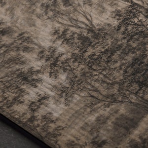 Vintage Moody Woodland Landscape SET OF 2 / Rustic Dark Art Print ...