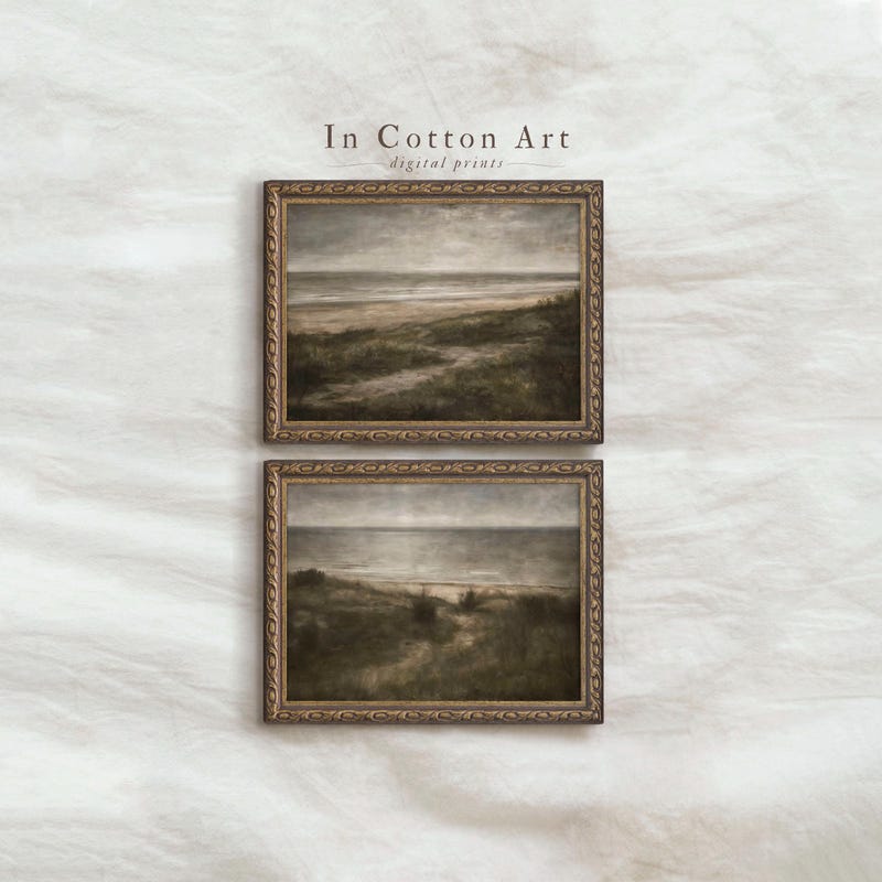 Moody Landscape Art Ocean - Etsy