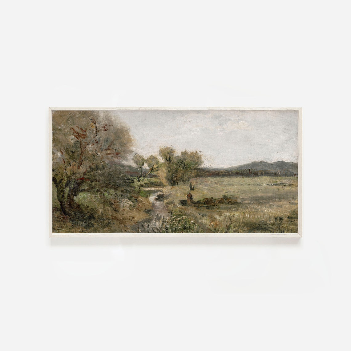 Vintage Narrow Landscape Farmhouse Wall Art PRINTABLE / - Etsy