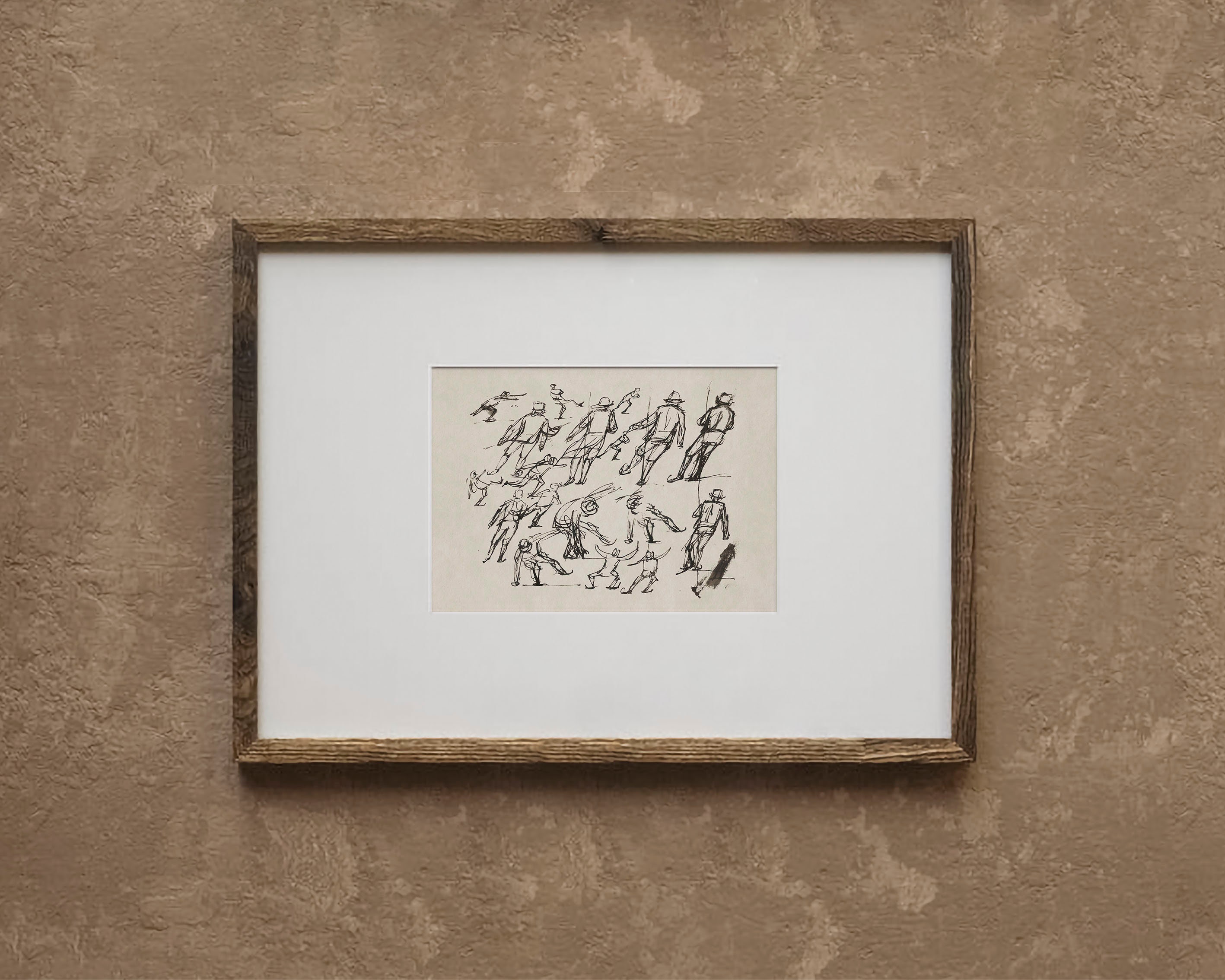 Vintage Ice Skating Sketch PRINTABLE / Holiday Neutral Drawing - Etsy