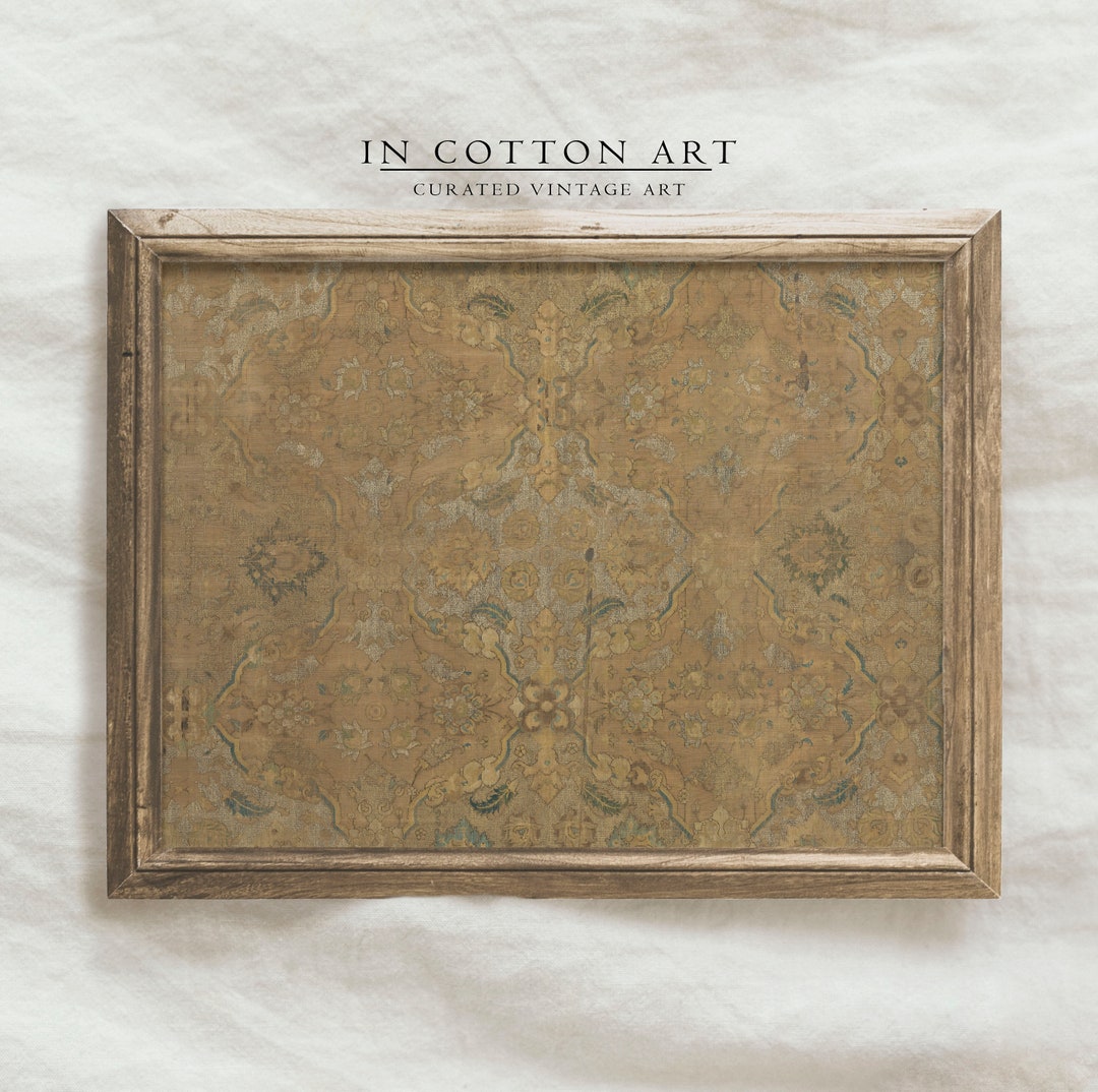 Vintage Rug Pattern Wall Art PRINTABLE / Neutral Eclectic Art - Etsy