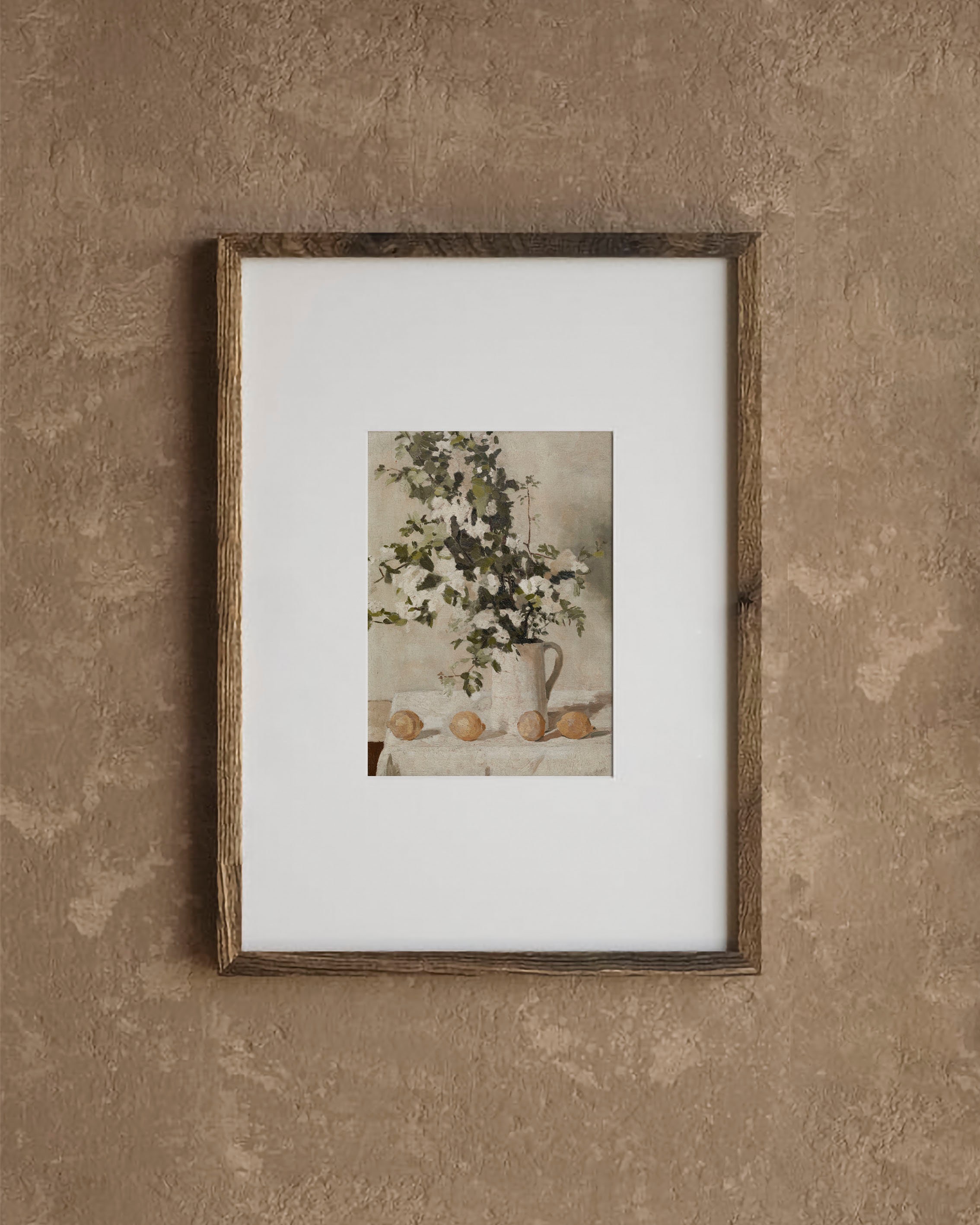 Neutral Still Life Oil Painting / White Flower Vase Art Print - Etsy Canada