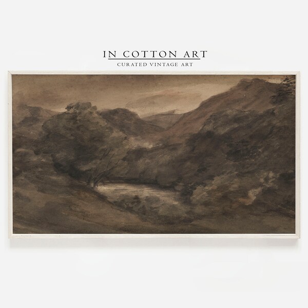 Framed Landscape Painting - Etsy