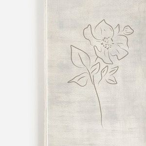 3 Piece Wall Art Farmhouse, 3 Piece Neutral Prints, Neutral Flower ...