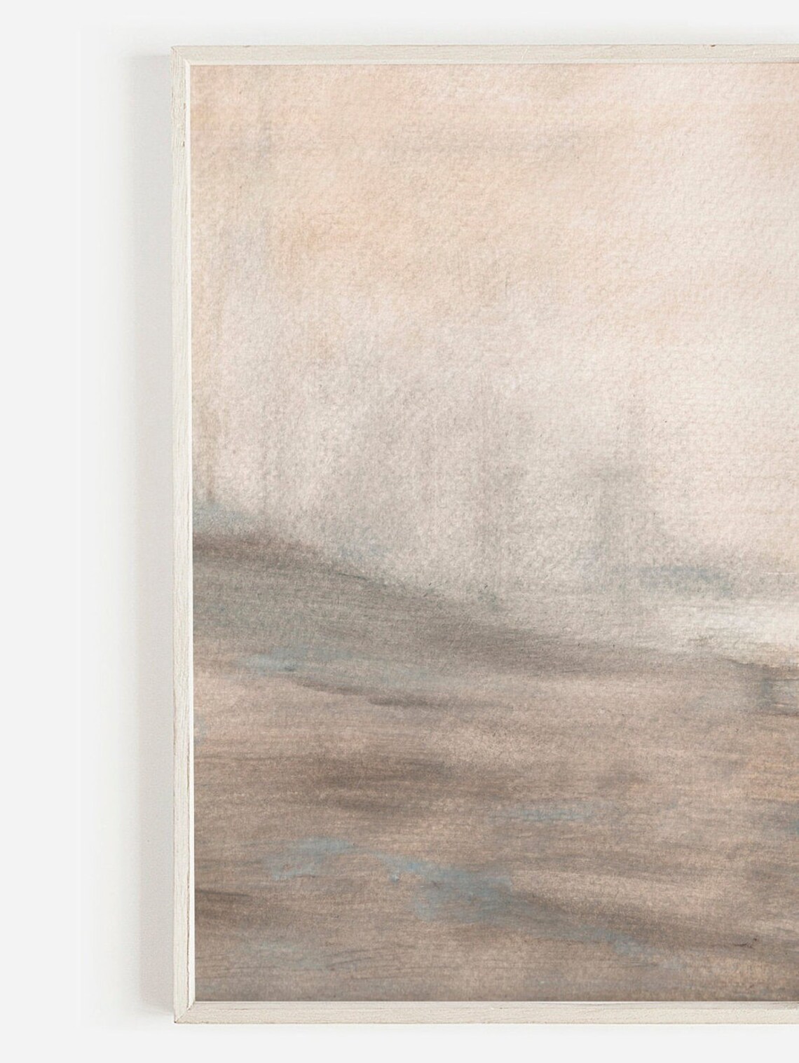 Vintage Muted Printable Wall Art Set of 2 Beige Blue Prints | Etsy