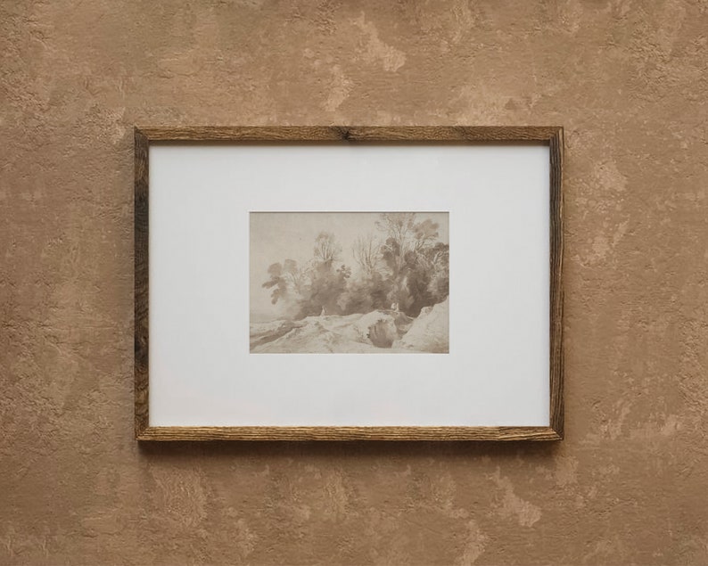 Vintage Sepia Landscape Print Neutral Sepia Print Sepia | Etsy