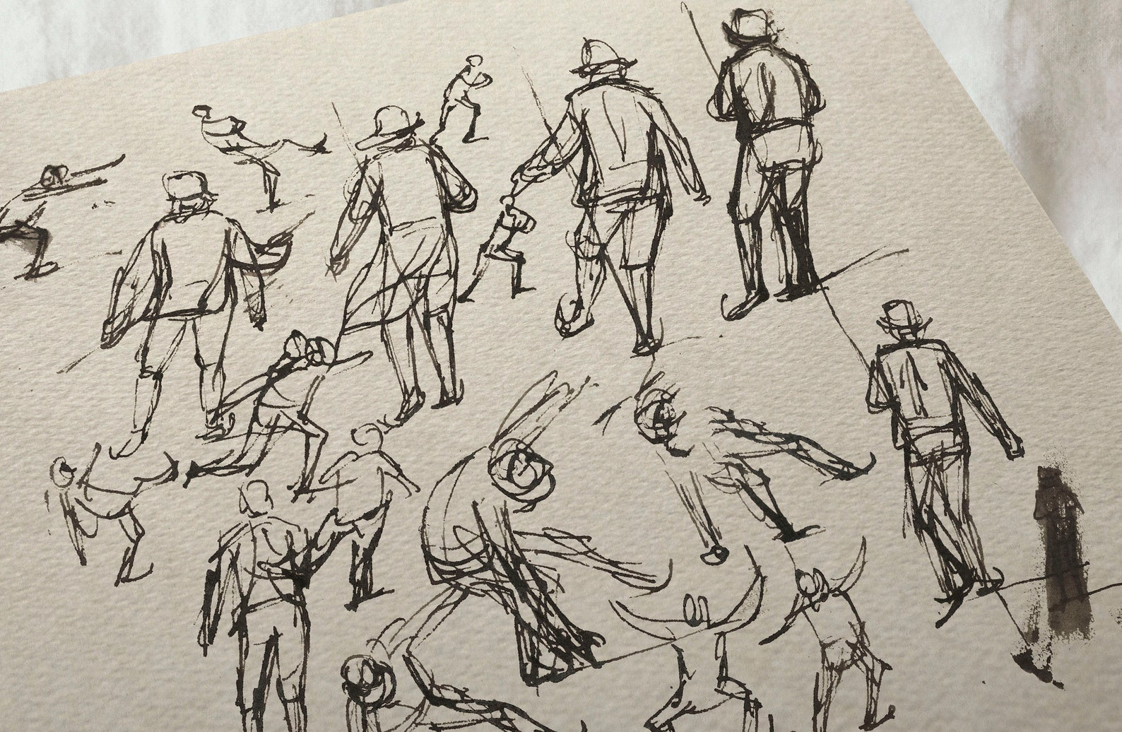 Vintage Ice Skating Sketch PRINTABLE / Holiday Neutral Drawing - Etsy