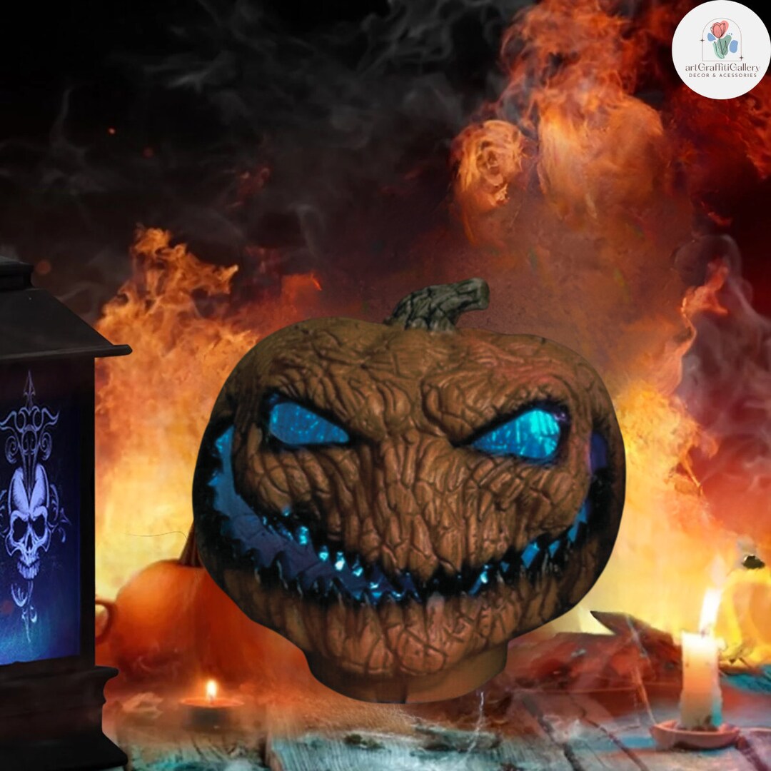 Pumpkin Halloween LED Light Up Fall Autumn Lamp Decoration - Etsy